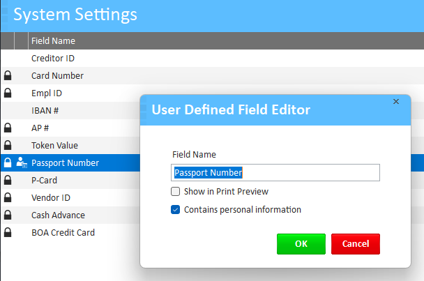 View Personal Information