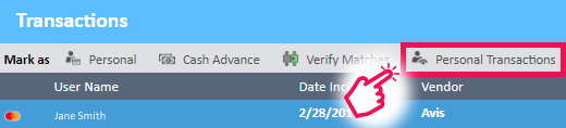 Personal Transactions