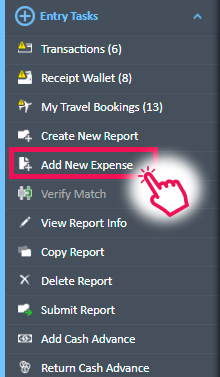 Create Mileage Expense