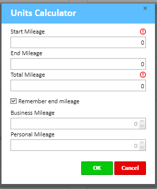 Create Mileage Expense