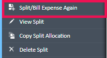 Split/Bill Expense