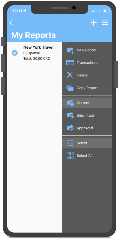 Submit an Expense Report