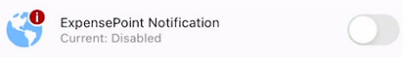 ExpensePoint Notification