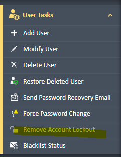Remove Account Lockout
