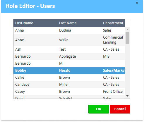 Add New Role - Approvers