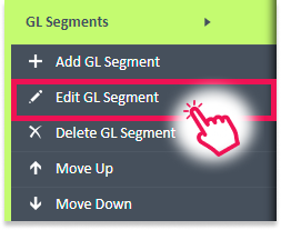 Edit GL Segment